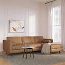 Rectangle Oak & Marble Side Table | Vena | Article