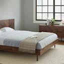 Nera Oak King-sized Wood Bed Frame w/ Nightstands | Article