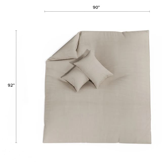 Linen Ivory White Queen Duvet Cover | Alto Collection | Article