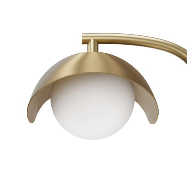 Coy Black Sconce, Rotating Lamp, G9 Bulb, Curved Metal and Frosted ...