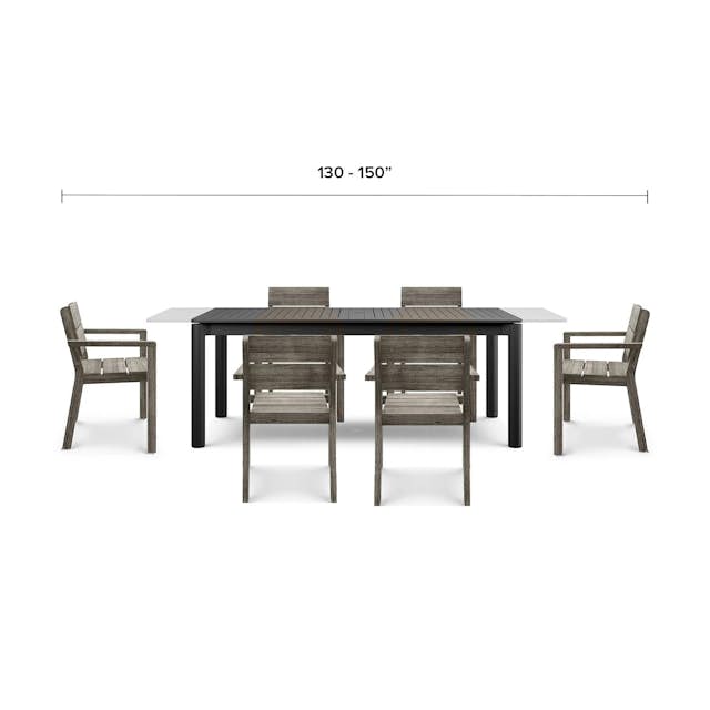 Fisk Dining Table for 8, Extendable | Article