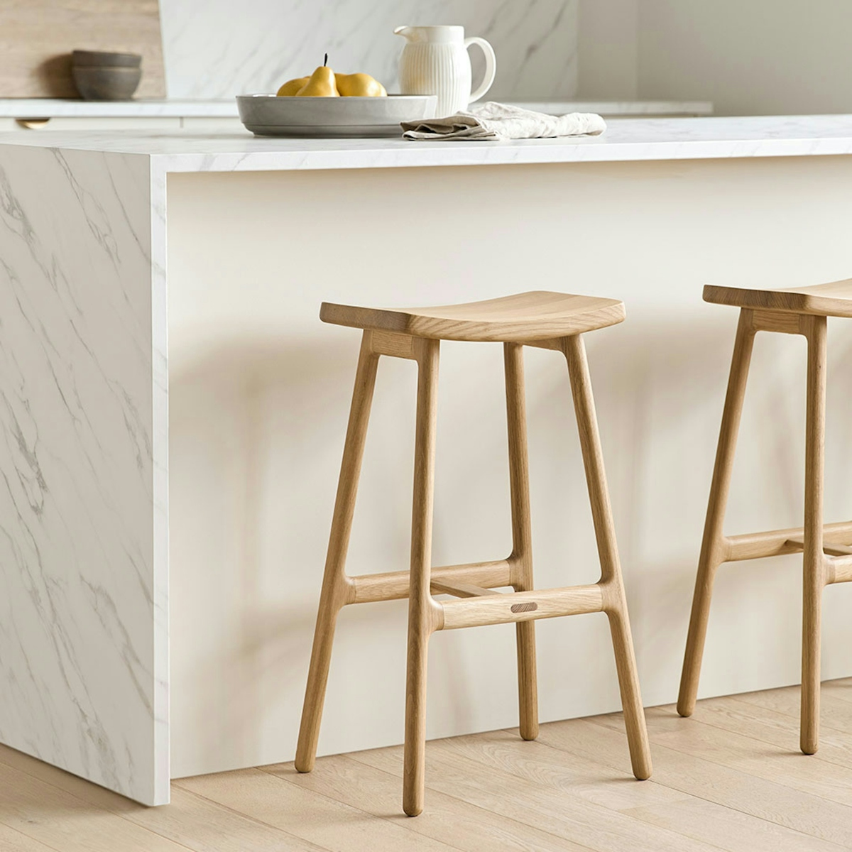 Esse Light Oak Counter Height Stool, Japandi Style | Article