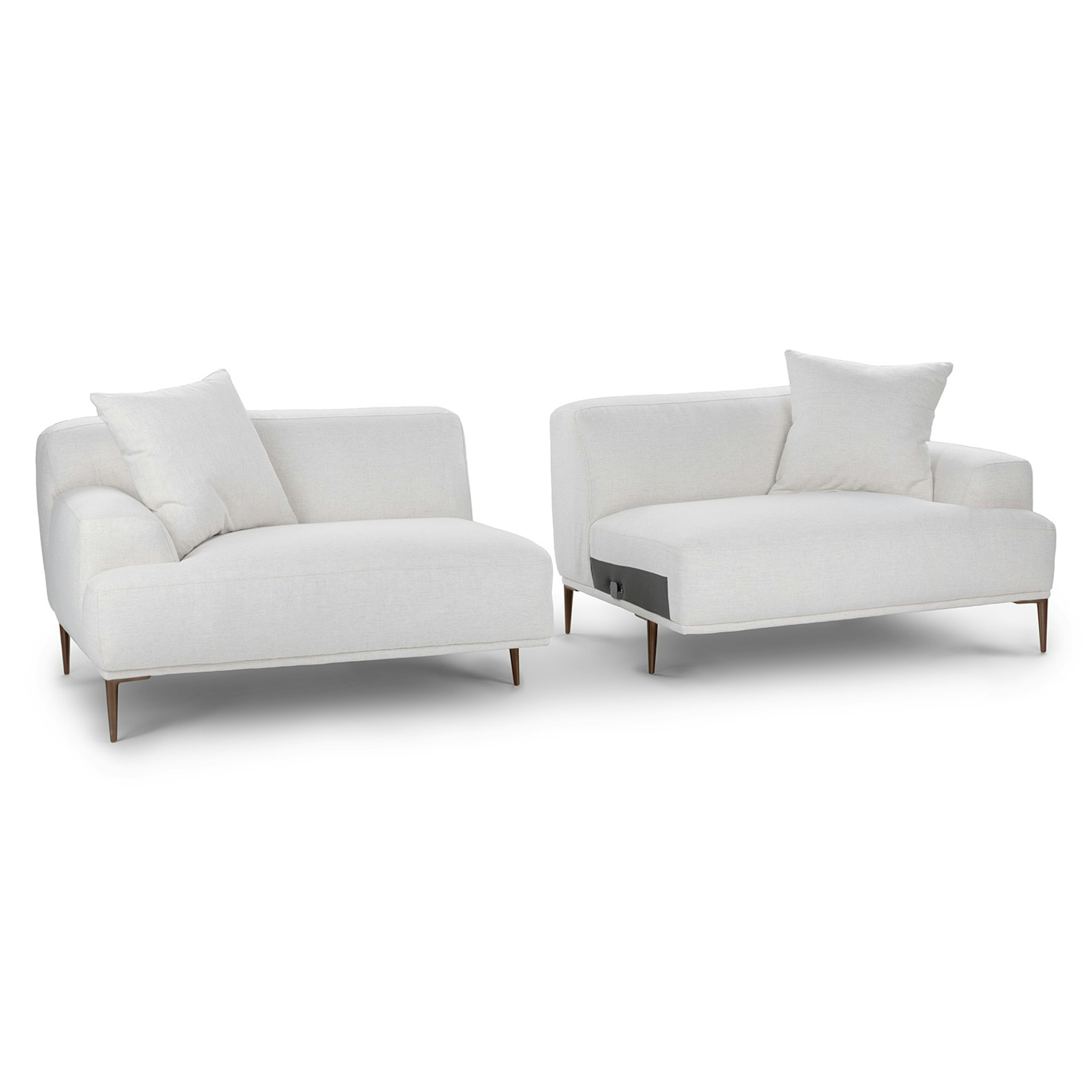 Abisko Quartz White Fabric Sofa Article