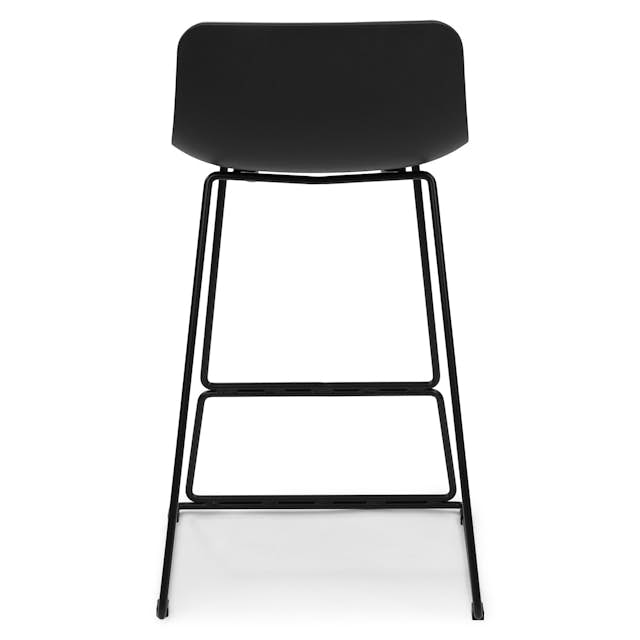 Anco Black Moulded Fixed Counter Height Stool | Article