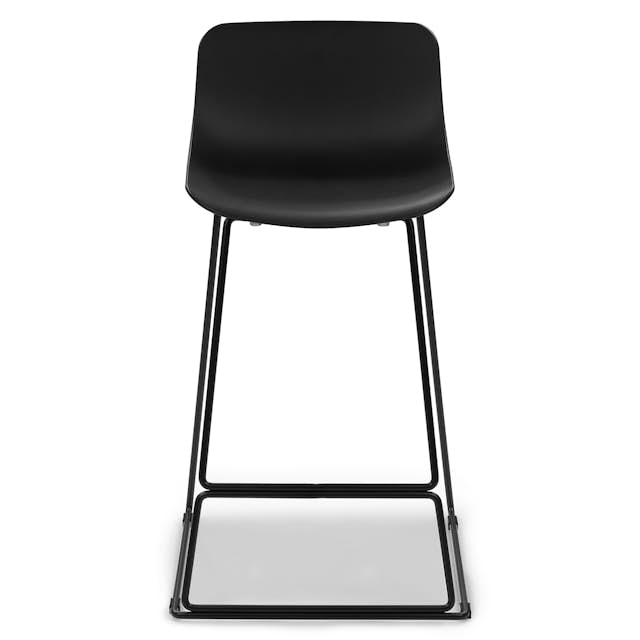 Anco Black Moulded Fixed Counter Height Stool | Article