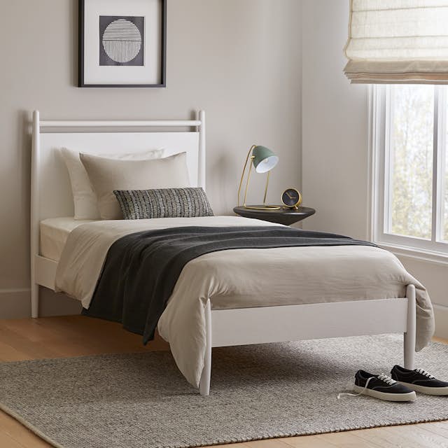 14" Brushed Brass & Green LED Table Lamp | Fila | Article