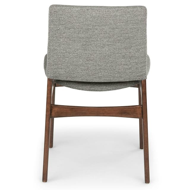 Set of 2 Nosh Walnut & Quarry Gray Fabric Dining Chair | Article