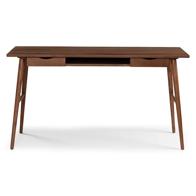 Culla Walnut Computer Desk w/ Drawers | Article