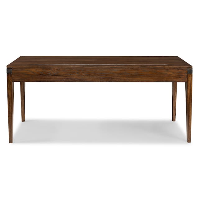 71" Powder Coated Steel & Chestnut Wood Computer Desk | Madera | Article