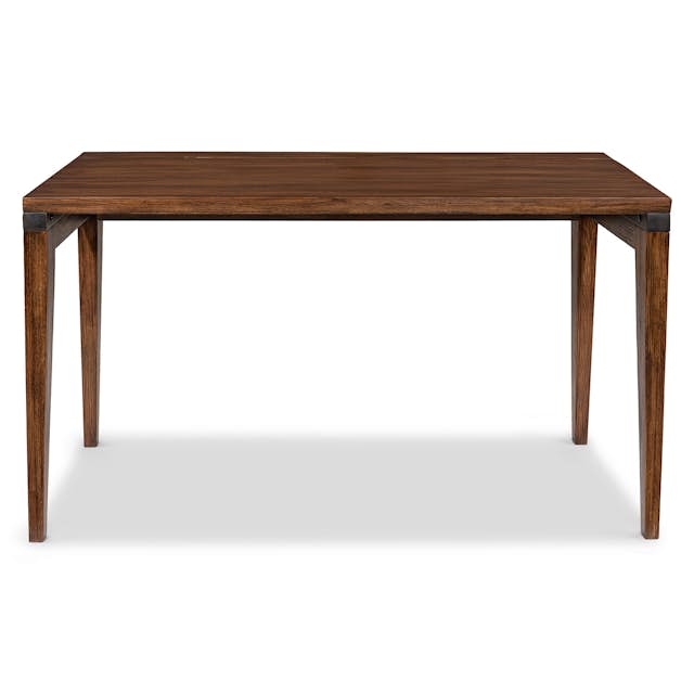 54" Powder Coated Steel & Chestnut Wood Computer Desk | Madera | Article