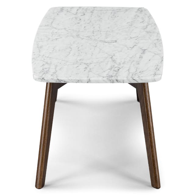 Rectangle Oak & White Marble Coffee Table | Vena | Article