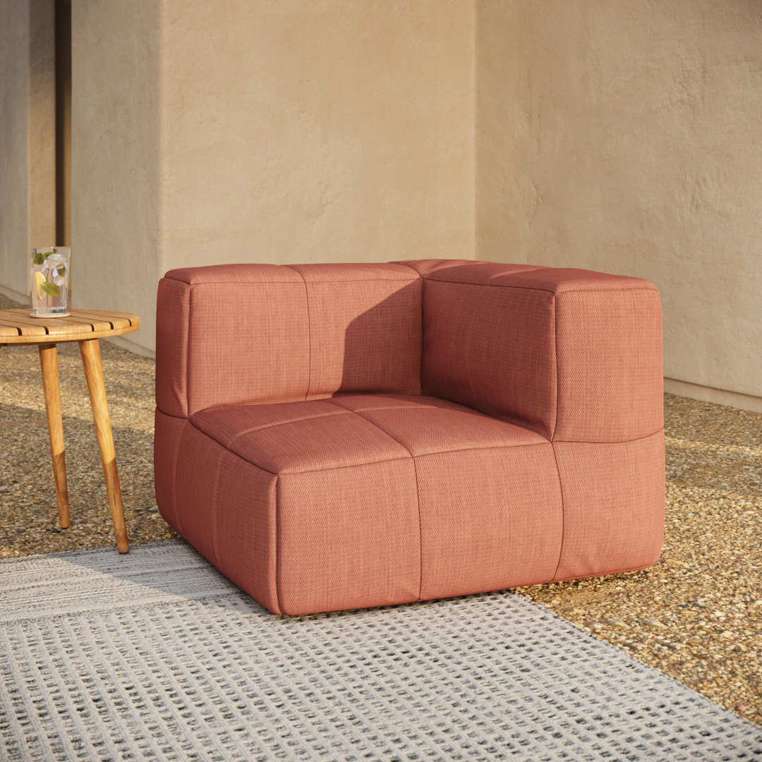 Outdoor corner chair with ottoman store