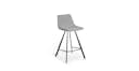 Stratus Gray and Black Fabric Counter Stool | Wilsta | Article