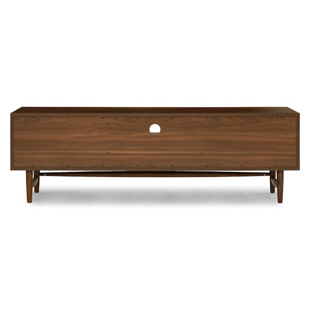 Lenia 63" Walnut Wood Media Unit w/ Storage | Article