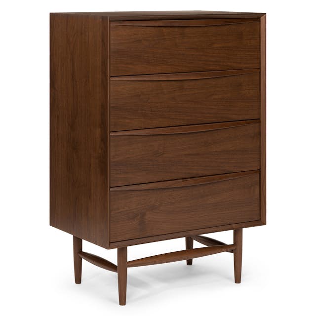 Lenia Solid & Veneered Walnut Wood 9 Drawer Dresser | Article