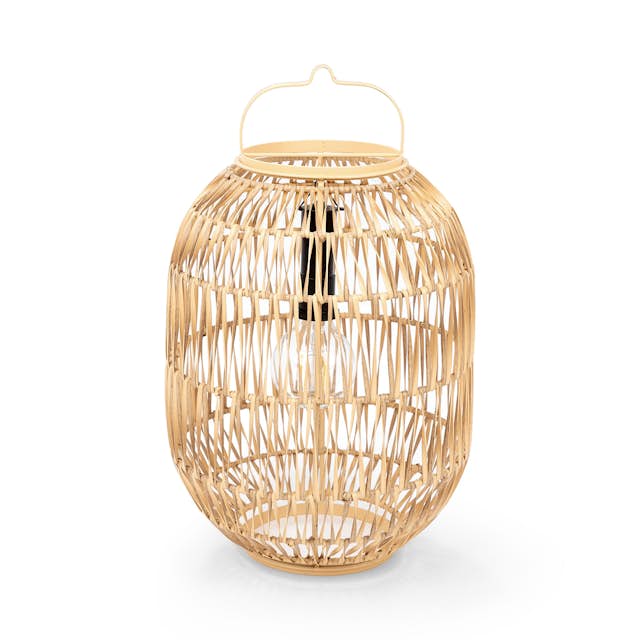 Bori Large Rattan Hanging LED Lantern Set | Article