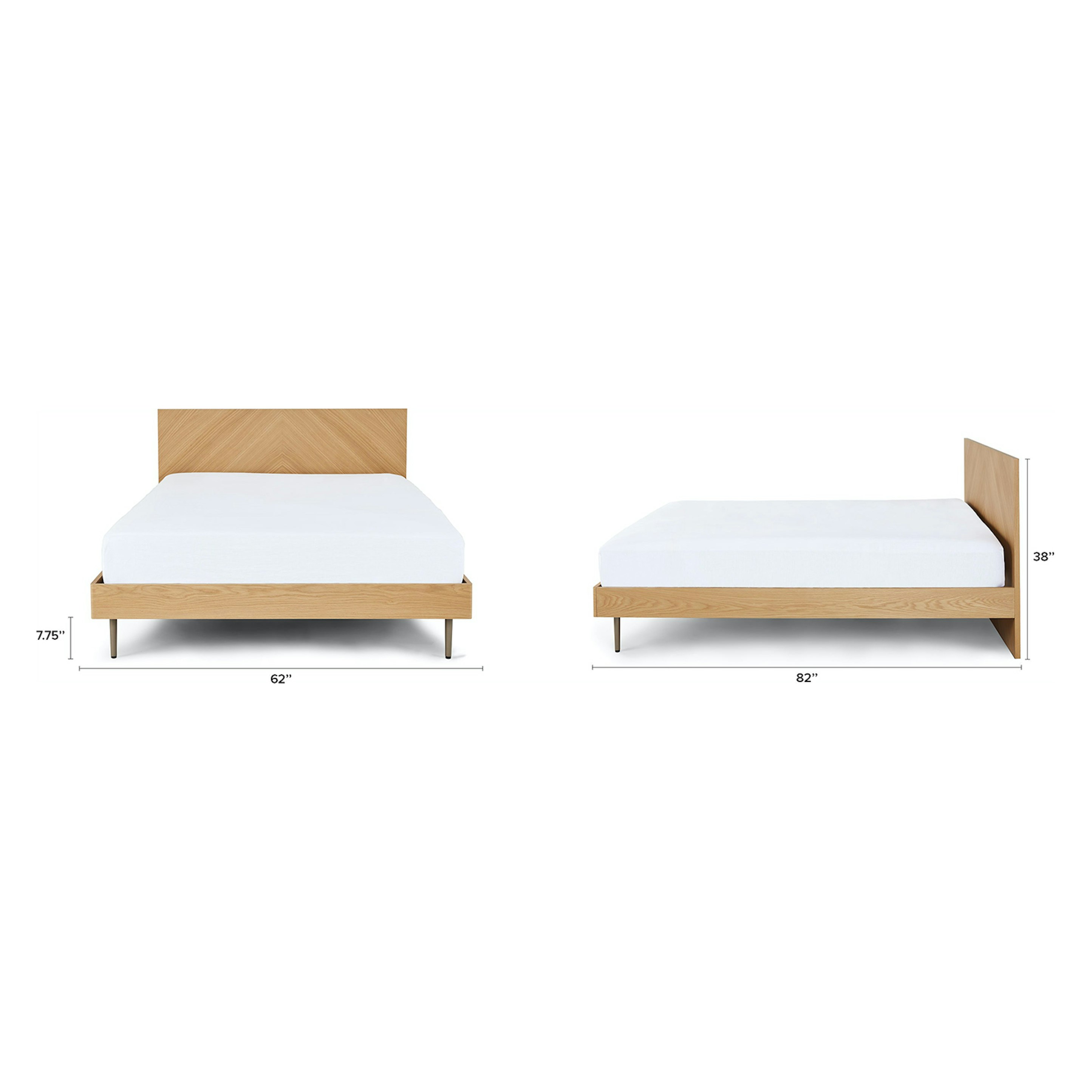 Nera walnut queen bed store