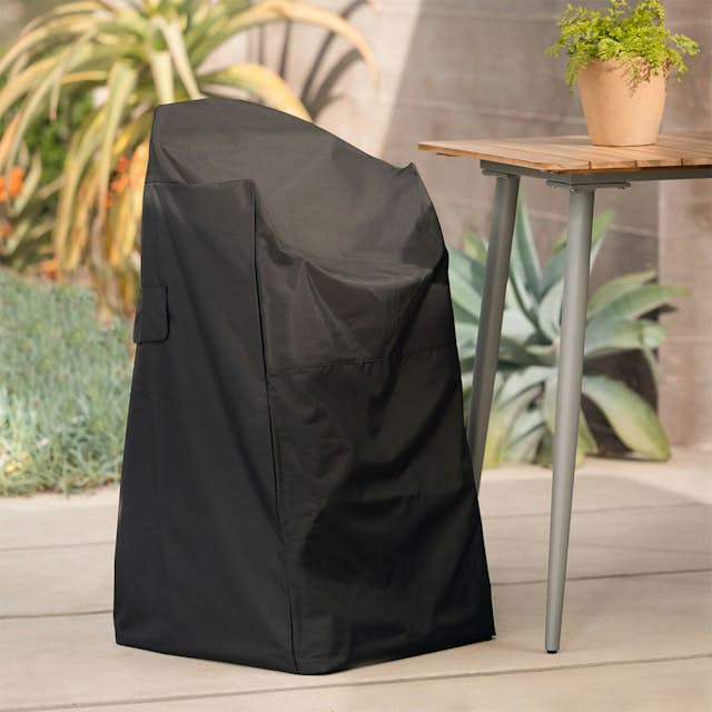Black Weather Resistant Outdoor Bar Stool Cover | Lemtov | Article