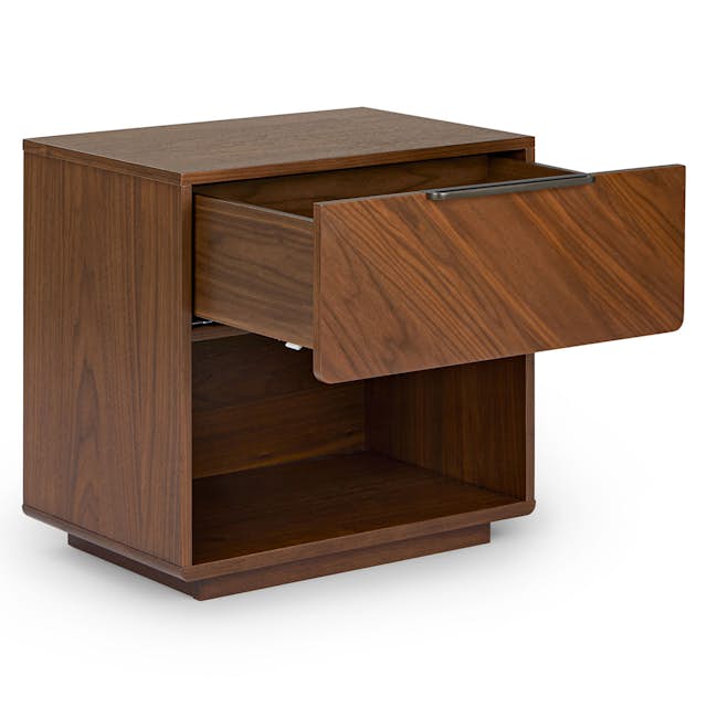 Nera Walnut Wood Nightstand w/ 1 Drawer | Article