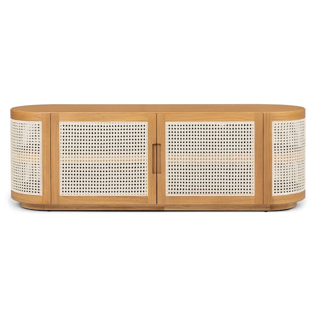 Candra Cane Rattan & Oak Media Unit | Article
