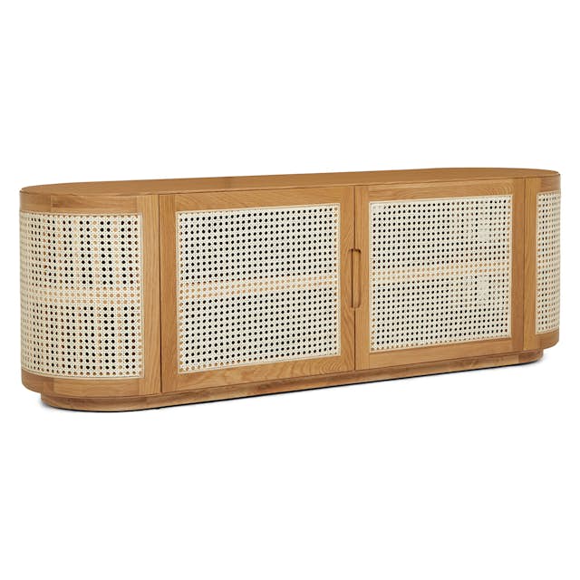Candra Cane Rattan & Oak Media Unit | Article