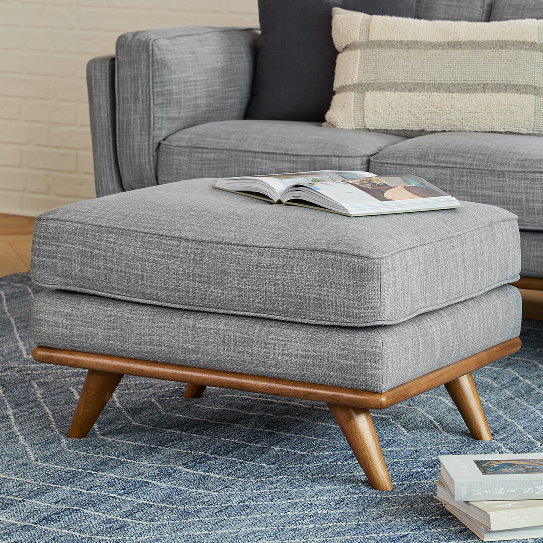 Timber 31" Ottoman - Pebble Gray | Article
