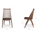 Armless Solid Walnut Dining Chair | Dabo | Article