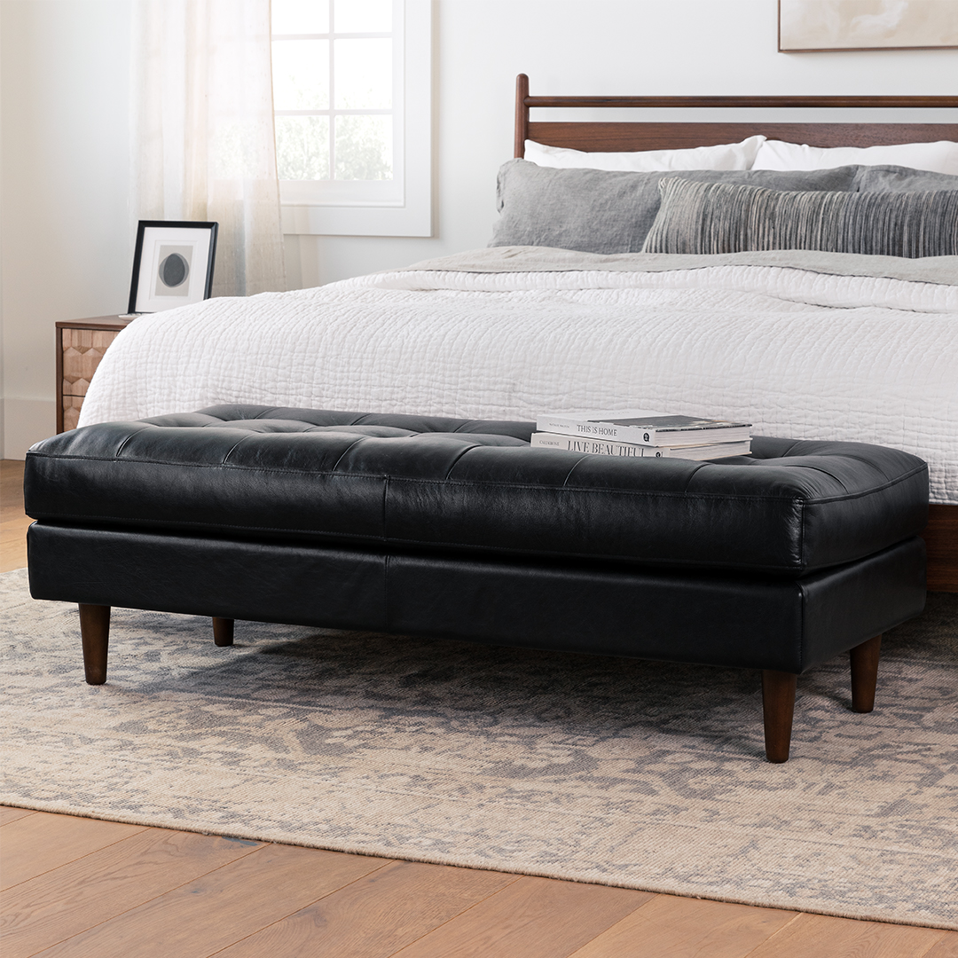 Black bed bench store