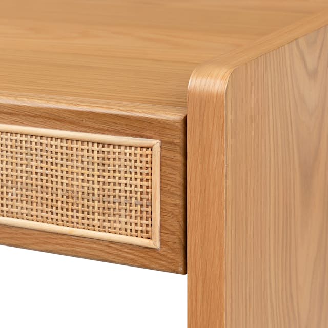 Deca White Oak Computer Desk | Article