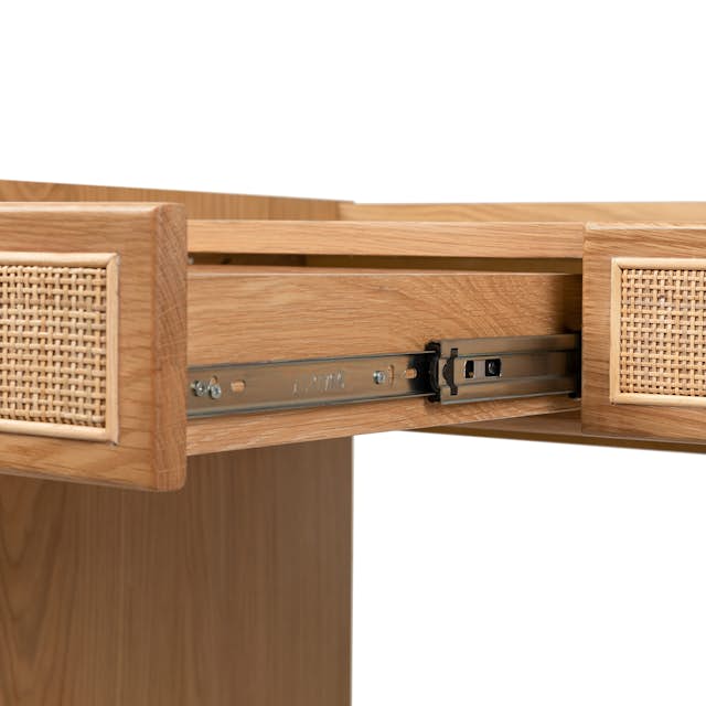 Deca White Oak Computer Desk | Article