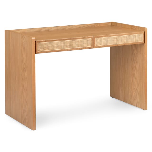 Deca White Oak Computer Desk | Article