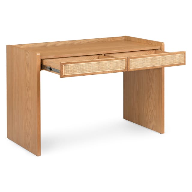 Deca White Oak Computer Desk | Article
