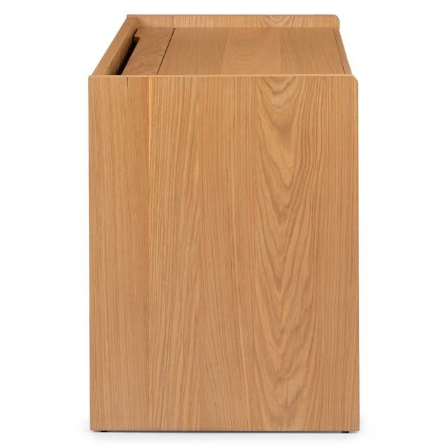 Deca White Oak Computer Desk | Article