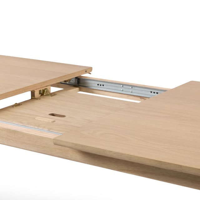 Plumas Solid Wood & White Oak Extendable Dining Table | Article