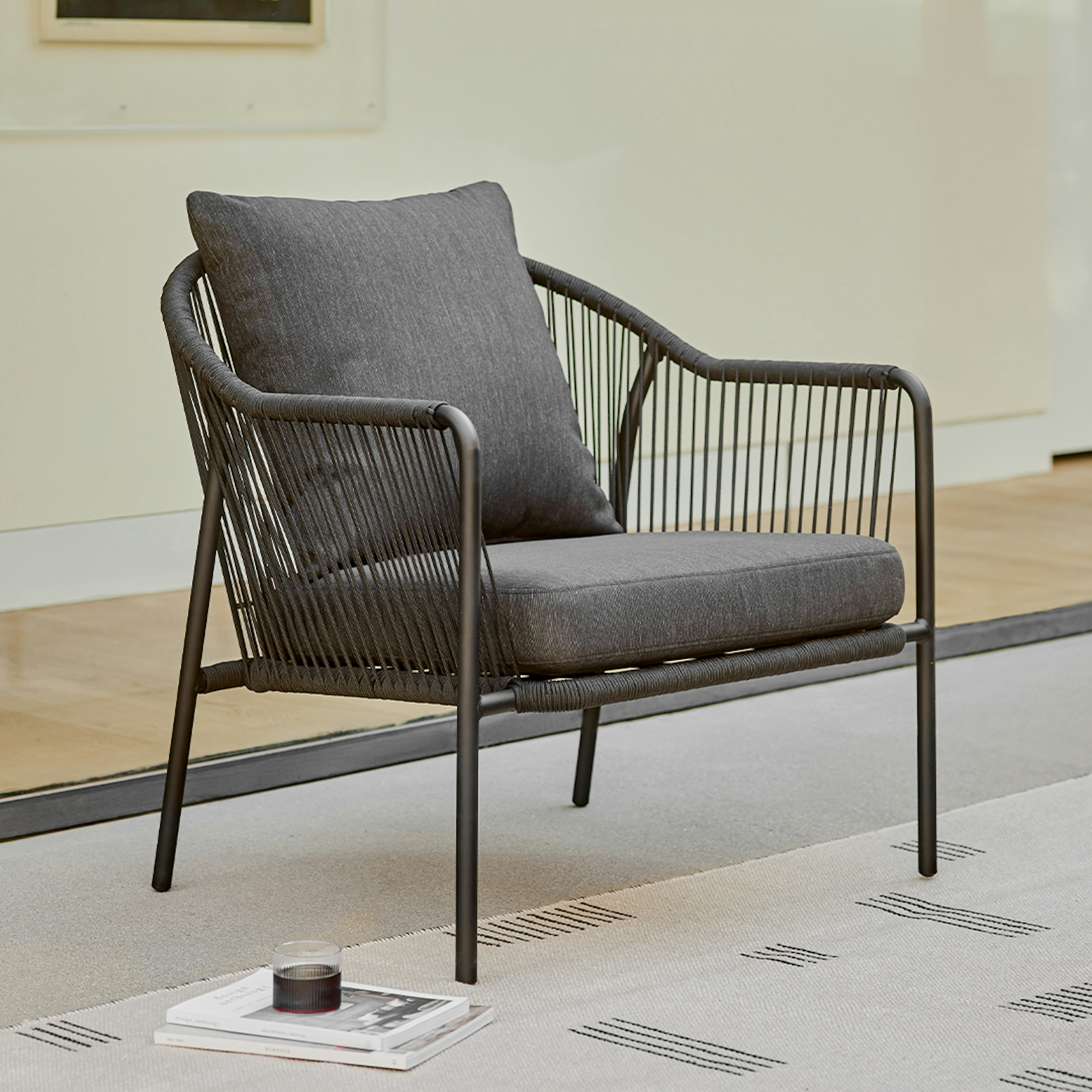 Aeri slate gray lounge chair store