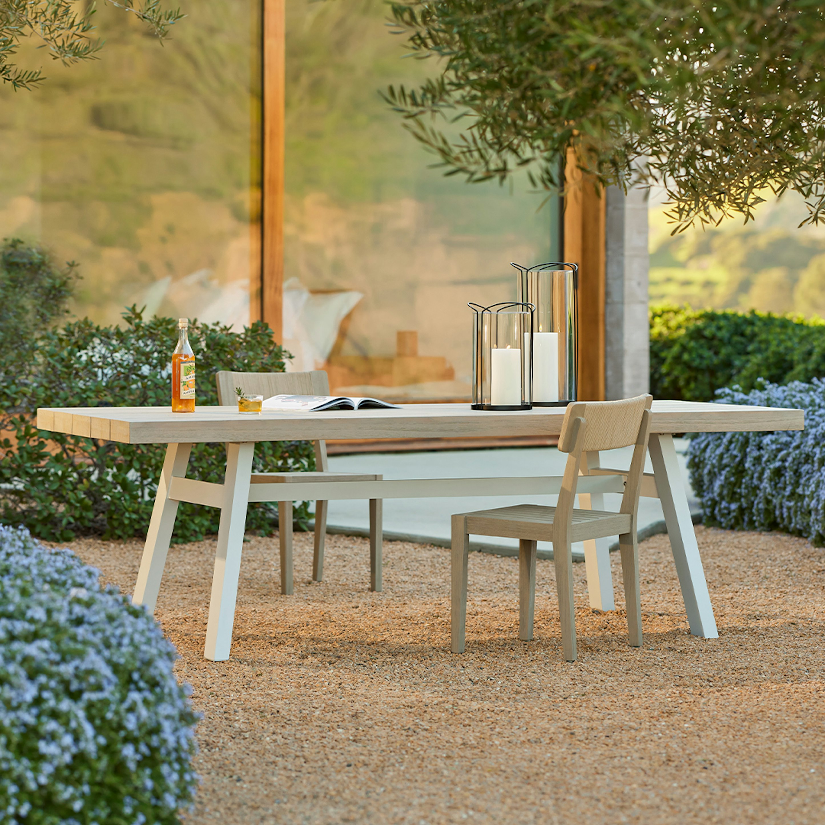 Driftwood outdoor dining table store