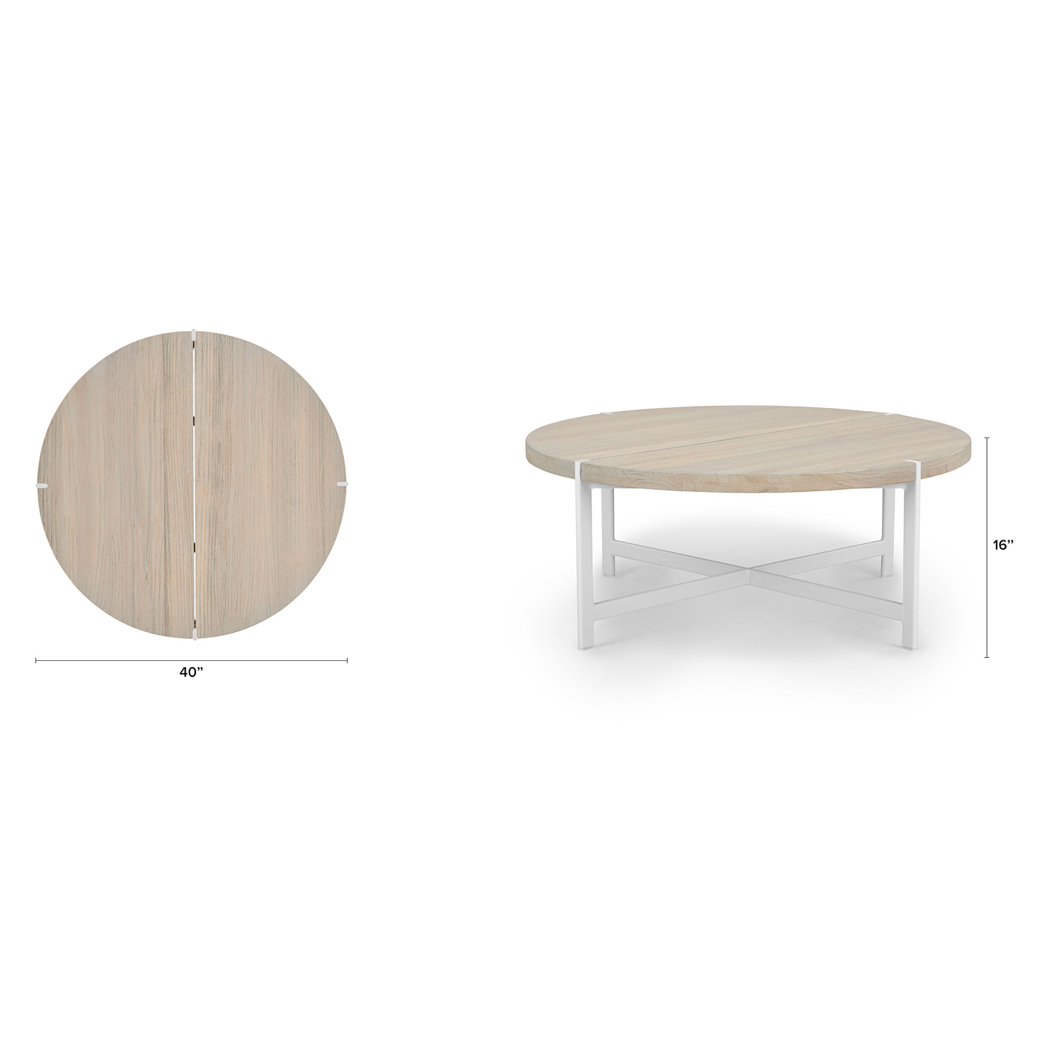 Haskel Driftwood Gray Teak Wood & Metal Outdoor Coffee Table Haskel Driftwood Gray Teak Wood & Metal Outdoor Coffee Table