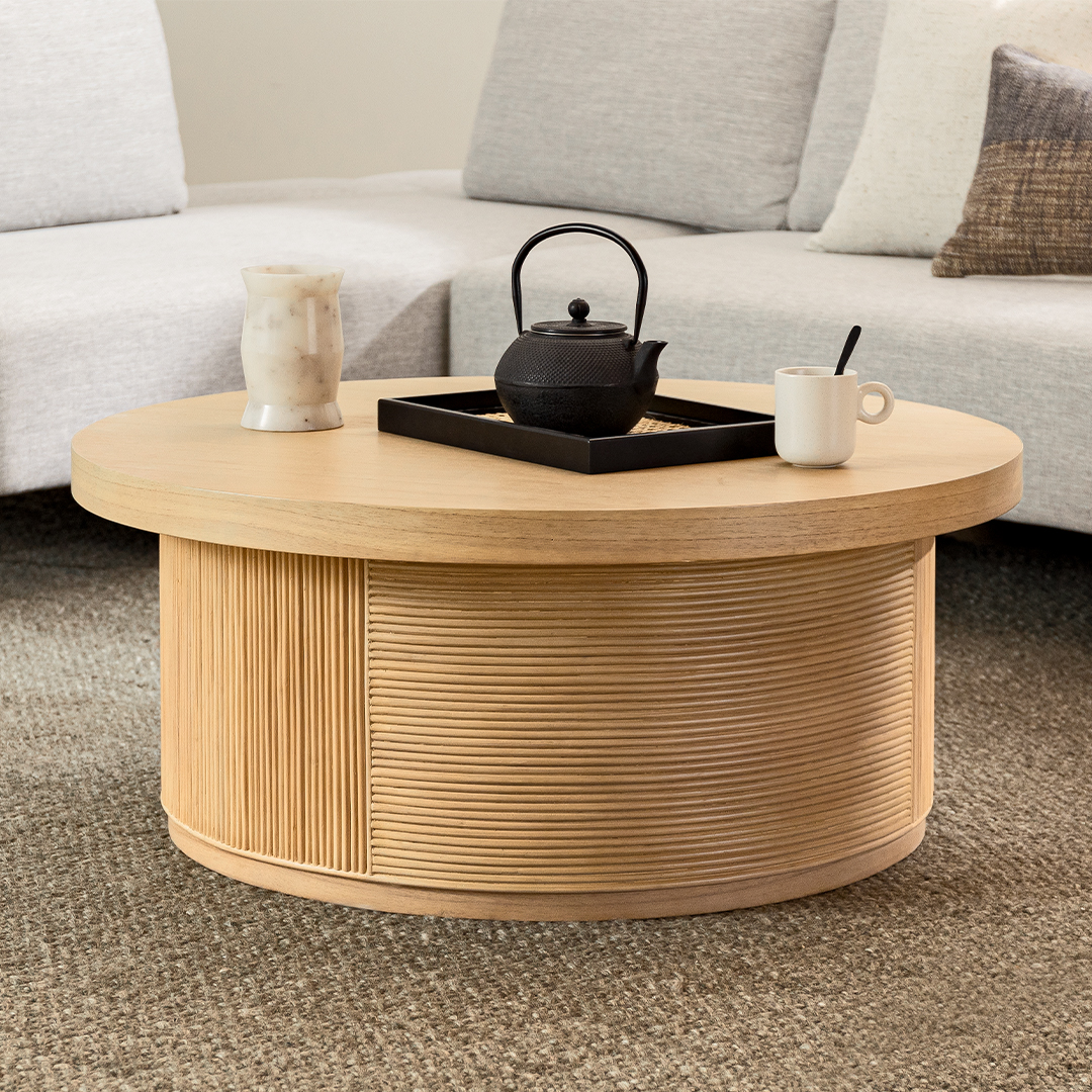 Avenla Natural Mindi Wood Coffee Table | Article