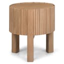 Fortra Oak Wood & Storage Side Table | Article
