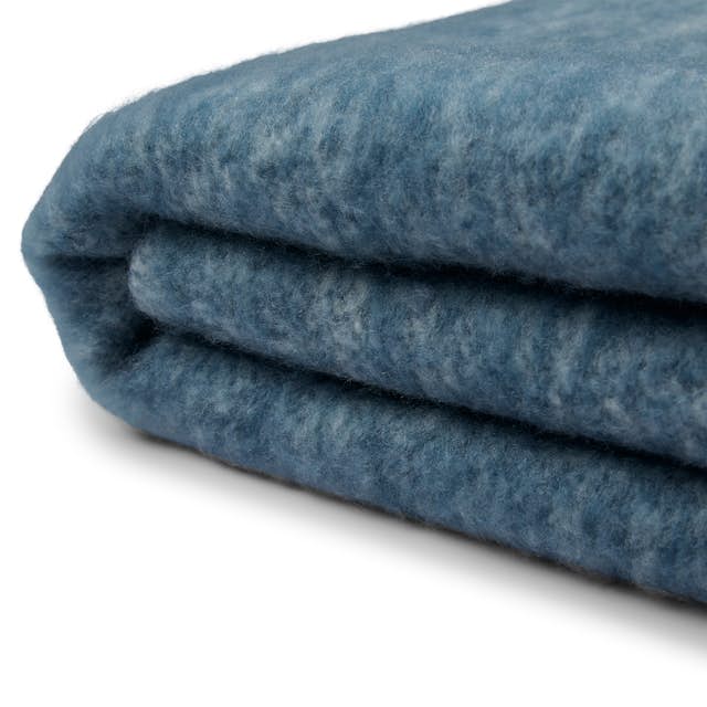 Jadara Peacock Blue Wool Throw Blanket | Article