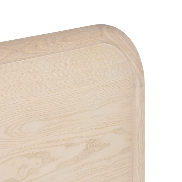 Faydra Natural Ash Solid Wood Queen-Sized Bed w/ Headboard | Article