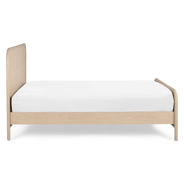 Faydra Natural Ash Solid Wood Queen-Sized Bed w/ Headboard | Article