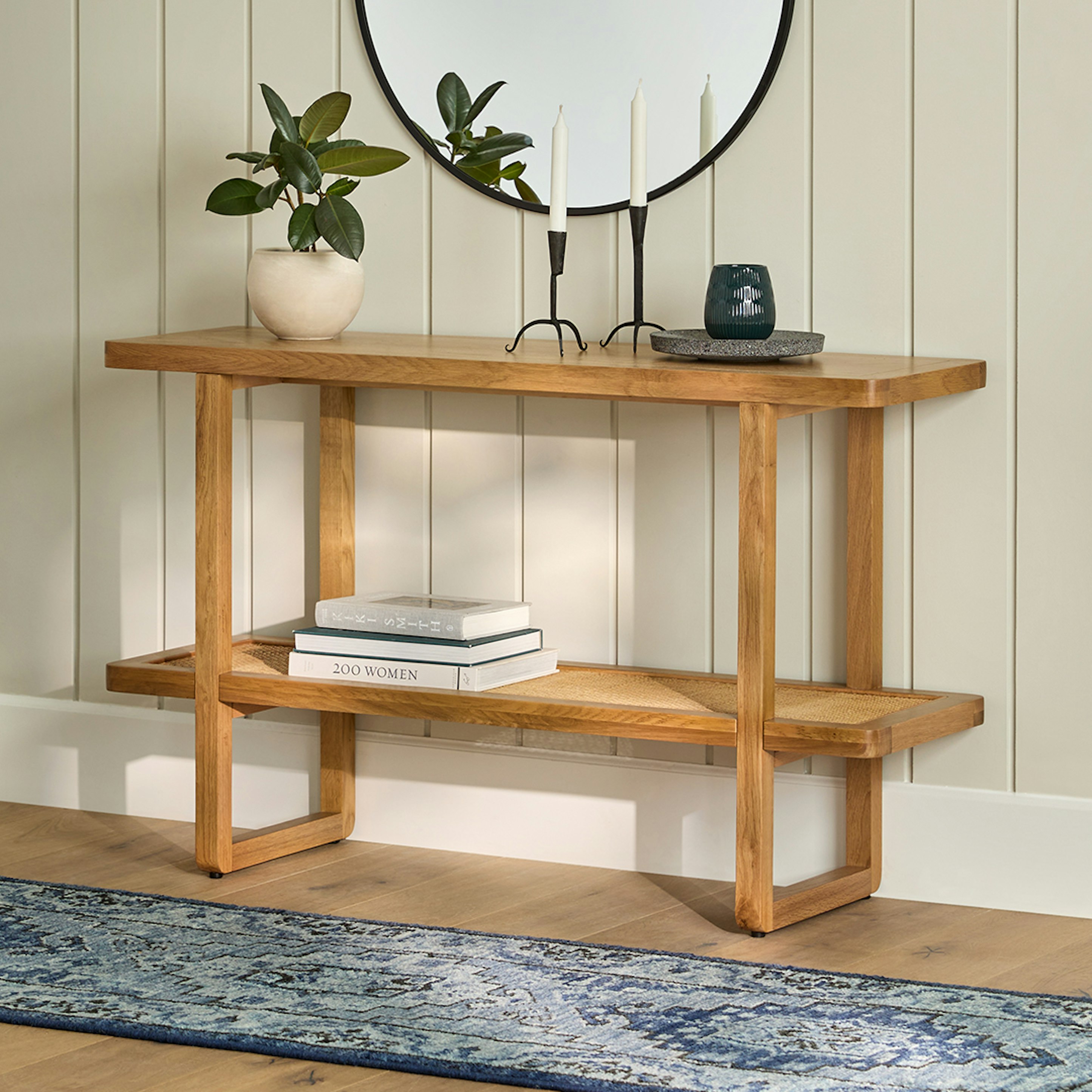 Solid oak console table store