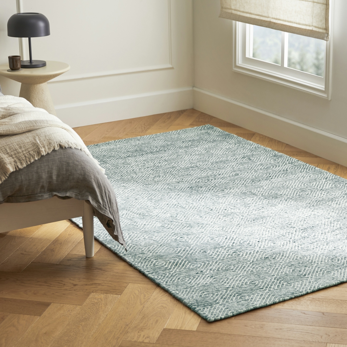 Bovi 5x8 Pearl Blue Handmade Area Rug | Article