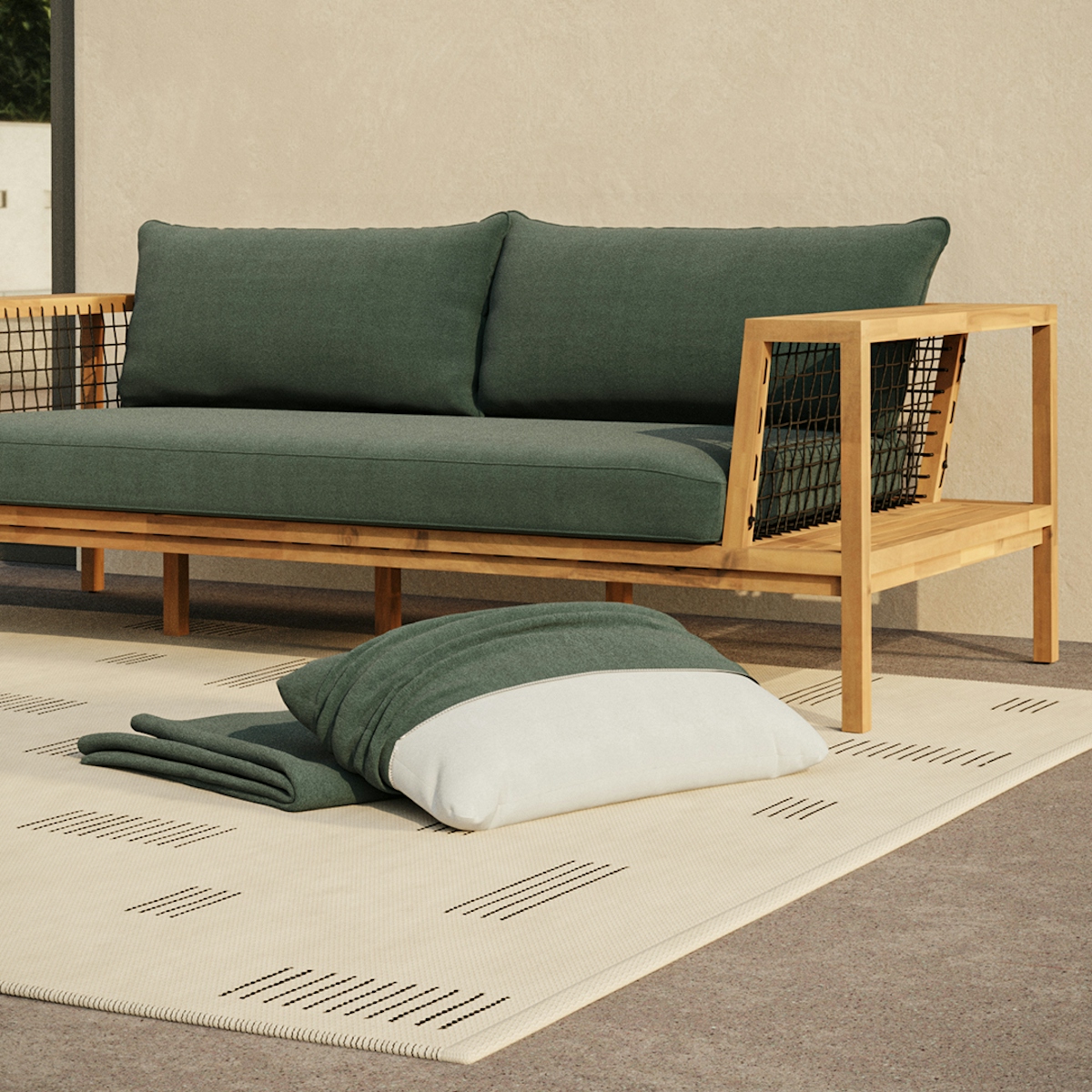 Callais Dravite Green Replacement Sofa Cushion Cover Set | Article