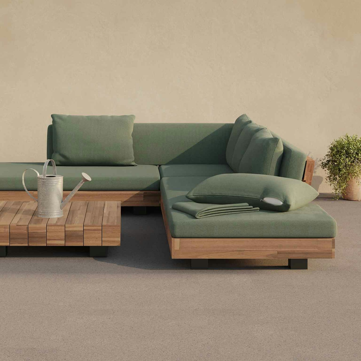 Lubek Dravite Green Replacement Sectional Cushion Cover Set | Article