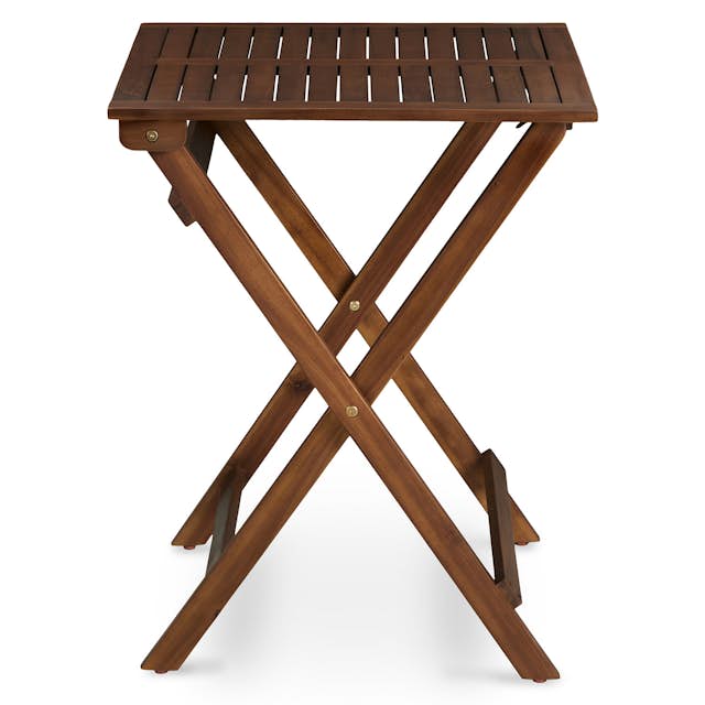 Elanora Dark Acacia Solid Wood Folding Cafe Table | Article