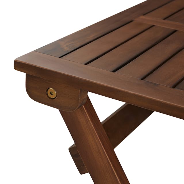 Elanora Dark Acacia Solid Wood Folding Cafe Table | Article