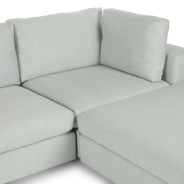 Beta Welsh Gray Fabric Right Modular Sectional | Article