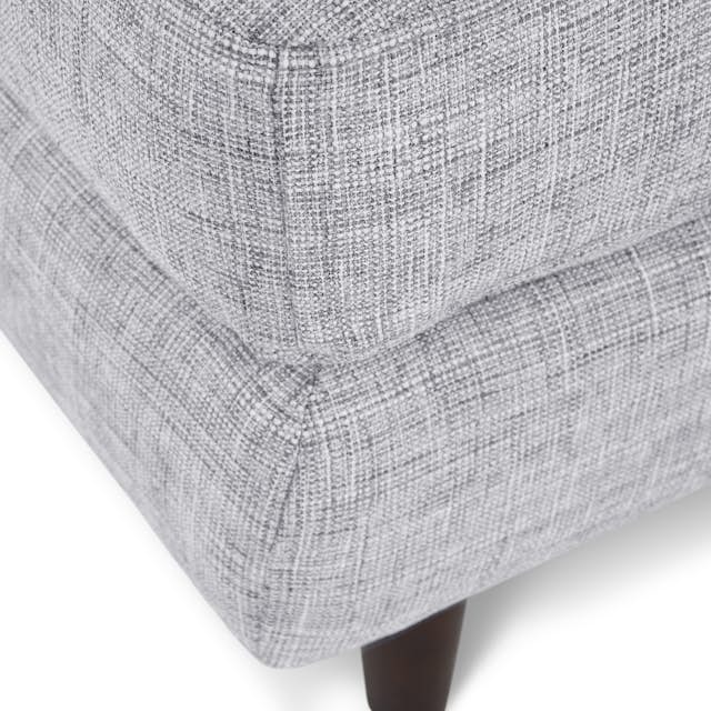 Sven Stone Gray Tufted Ottoman | Article